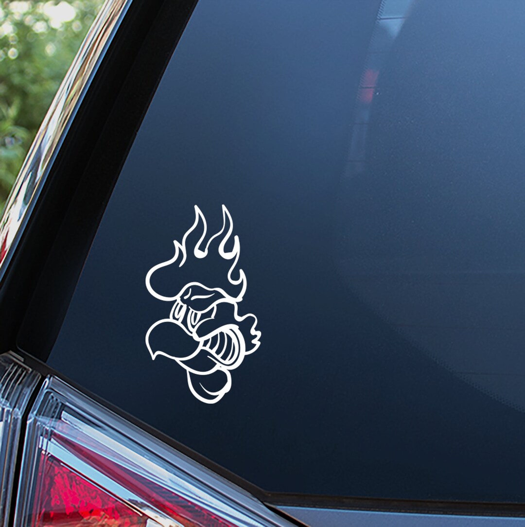 Angry Chicken Sticker for Car Window, Bumper, or Laptop. Free Shipping ...