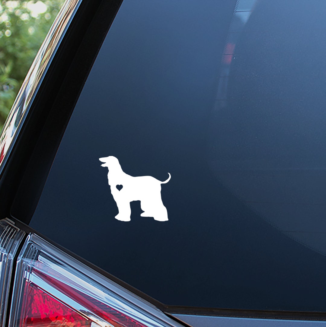 Afghan Hound Sticker for Car Window, Bumper, or Laptop. Free Shipping ...