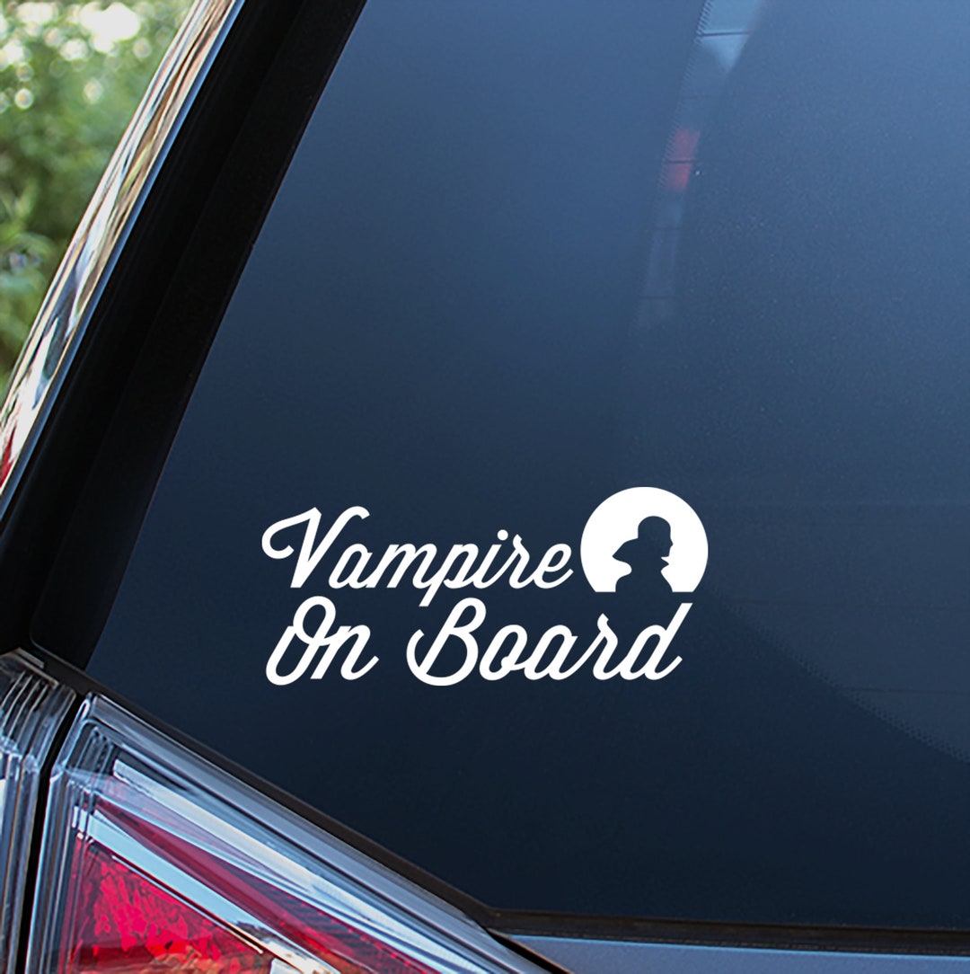Vampire Sticker for Car Window, Bumper, or Laptop. Free Shipping - Etsy