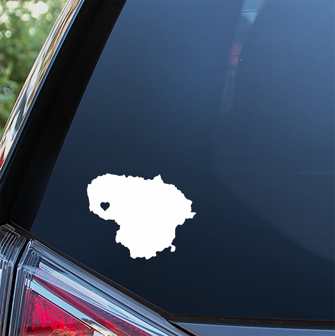Lithuania Heart Sticker for Car Window, Bumper, or Laptop. Free ...