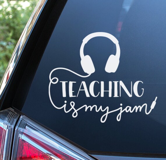 Music Teacher Sticker for Car Window Bumper or Laptop. Free | Etsy