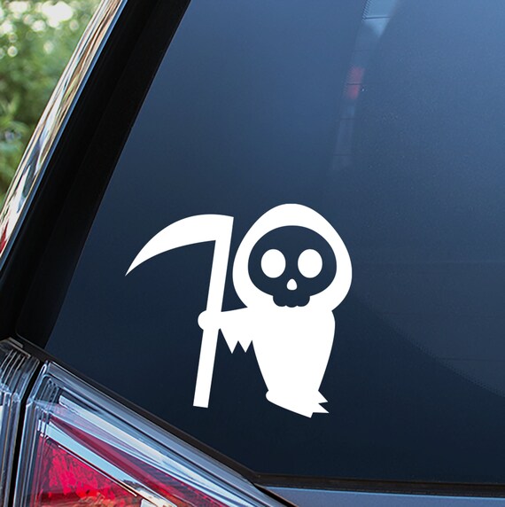 Grimm Reaper Sticker for Car Window Bumper or Laptop. Free - Etsy