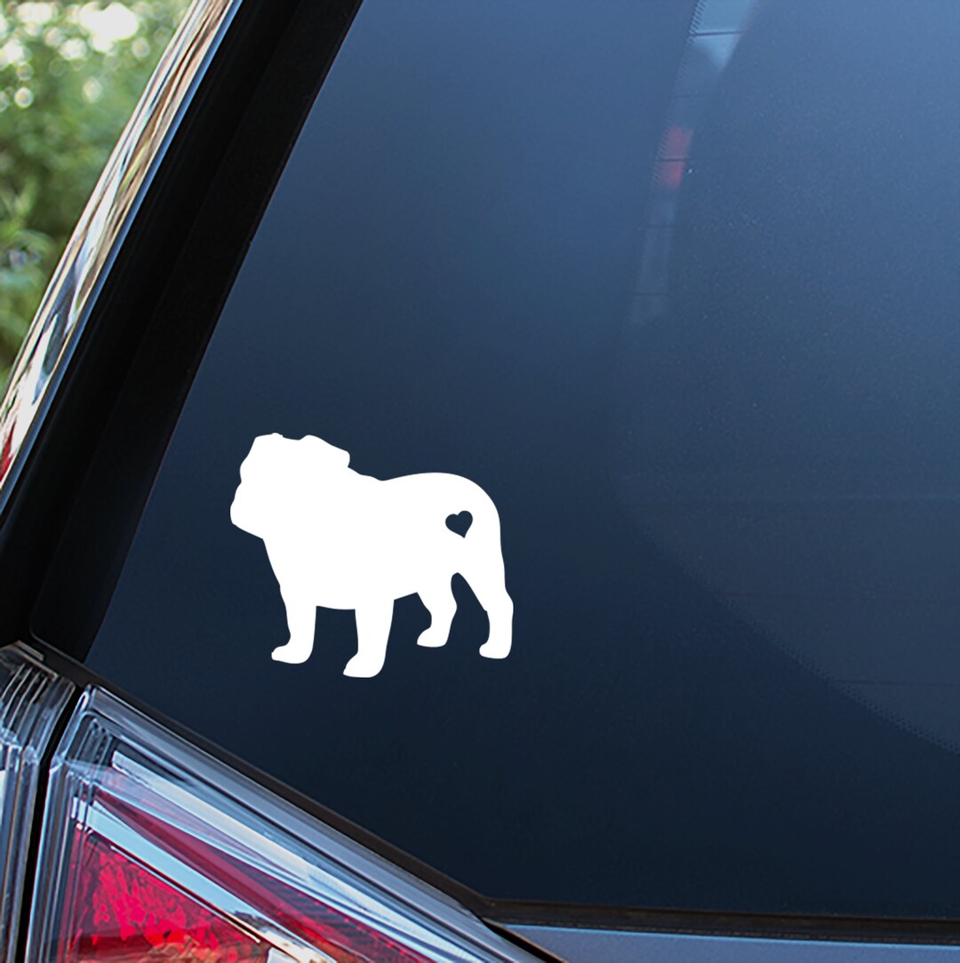 Bull Dog Sticker for Car Window, Bumper, or Laptop. Free Shipping - Etsy