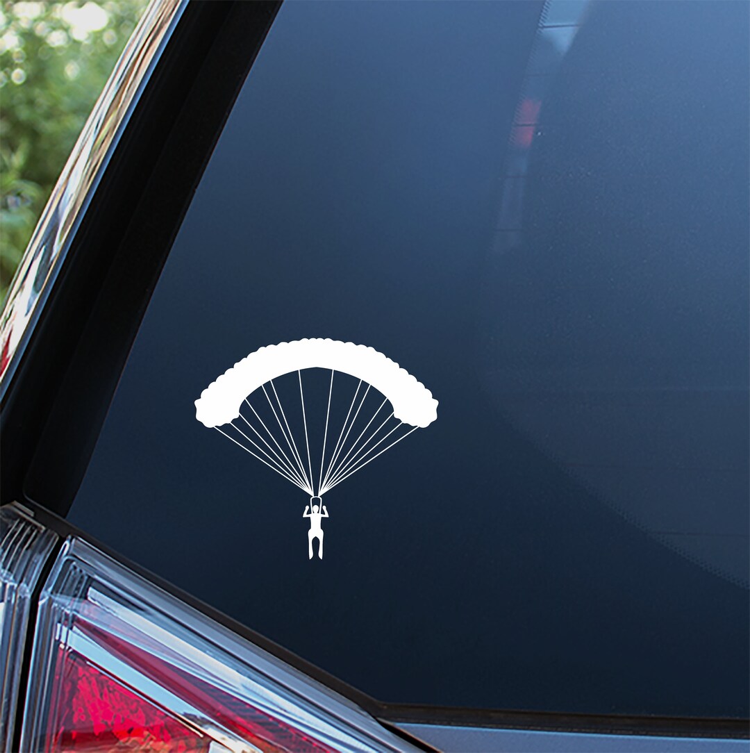 Parachuter Sticker for Car Window, Bumper, or Laptop. Free Shipping - Etsy