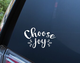 Choose Joy Durable Hand-lettered Vinyl Sticker Decal for Laptop, Car ...