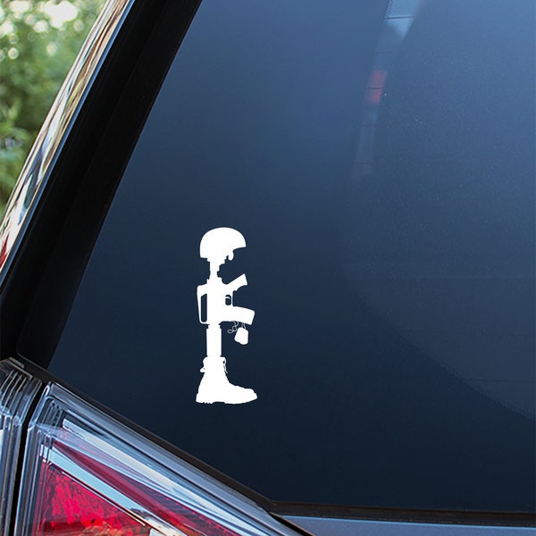 Fallen Soldier Window Sticker Etsy