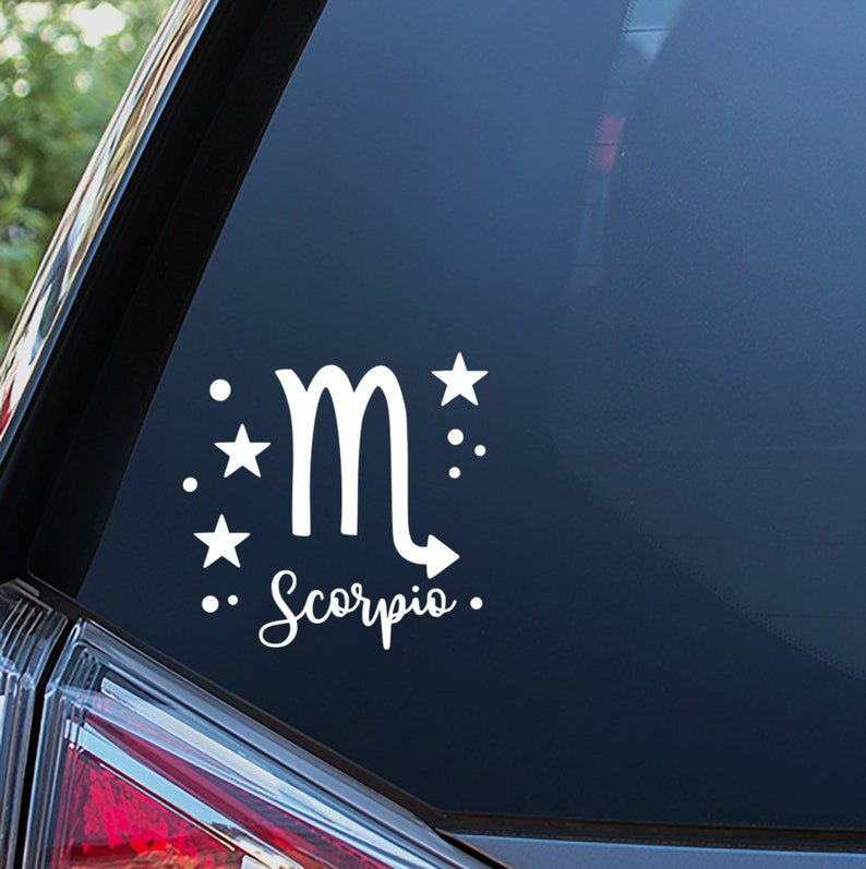 Scorpio Zodiac Sticker For Car Window Bumper or Laptop. Free | Etsy