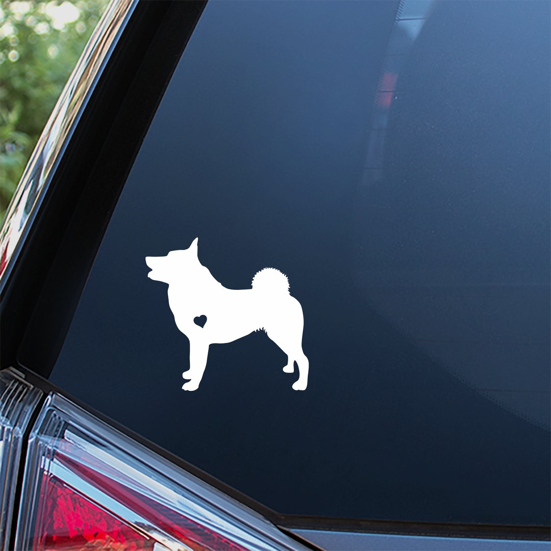 Norwegian Elkhound Sticker for Car Window, Bumper, or Laptop. Free ...