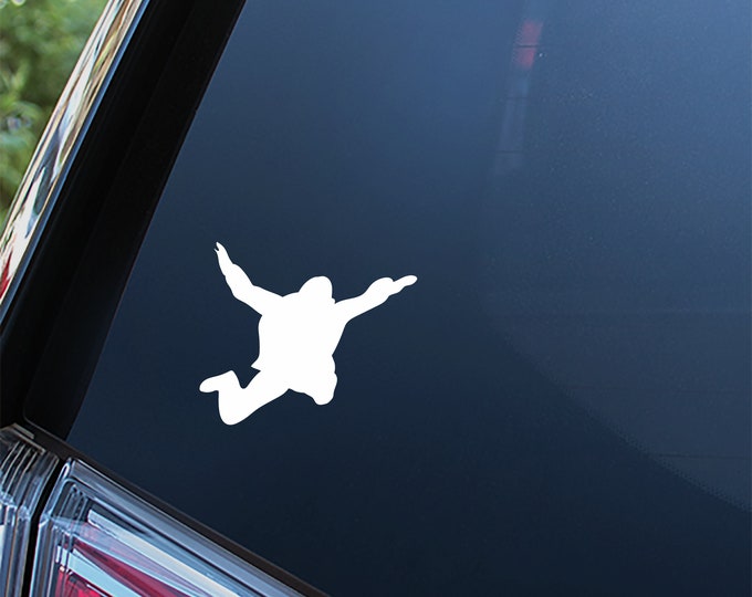 Parachuting Vinyl Decal - Etsy