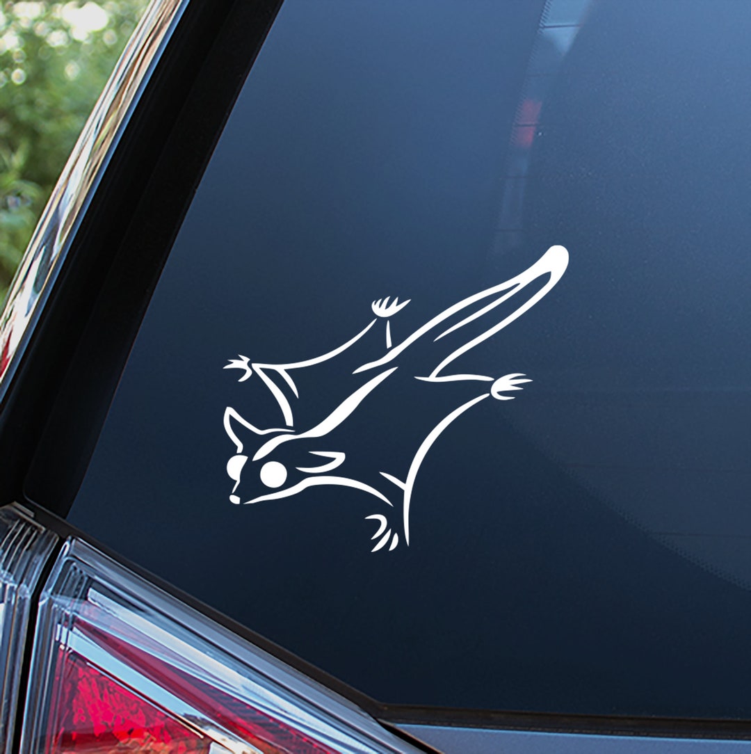 Sugar Glider Sticker for Car Window, Bumper, or Laptop. Free Shipping ...