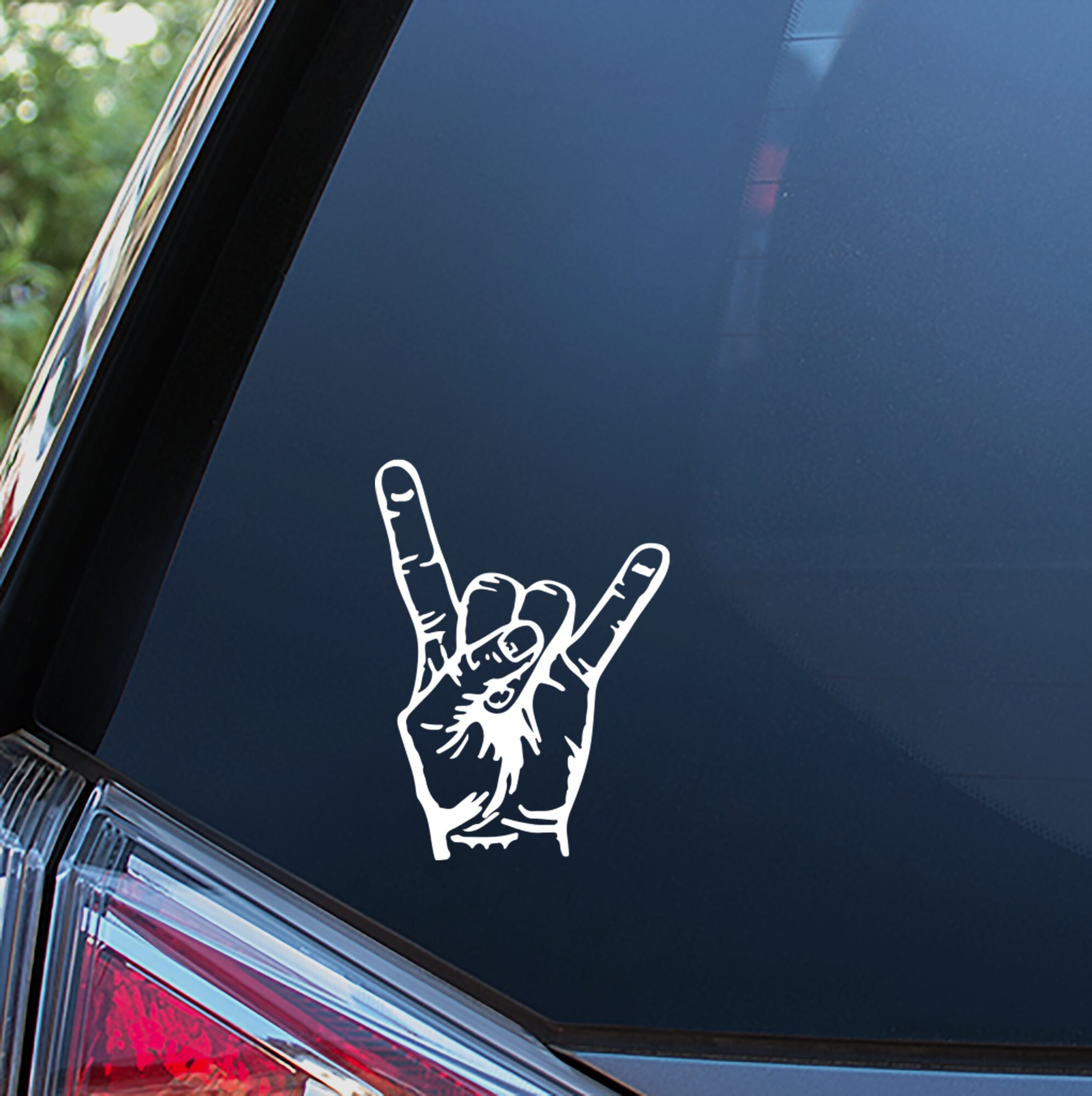 Devil Horns Sticker For Car Window Bumper or Laptop. Free | Etsy