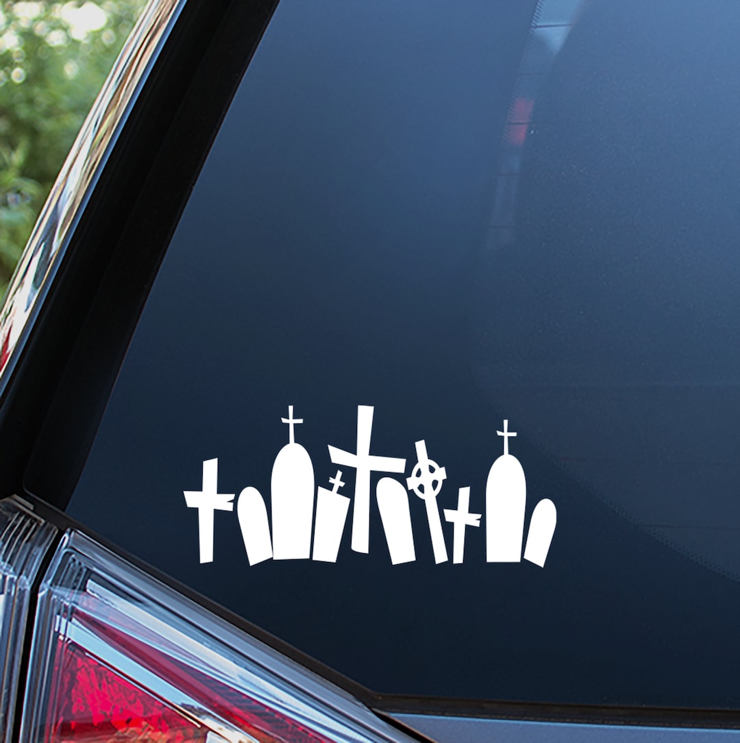 Graveyard Sticker for Car Window, Bumper, or Laptop. Free Shipping - Etsy