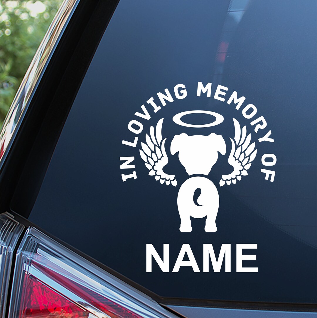 Pitbull Memorial Sticker for Car Window, Bumper, or Laptop. Free ...