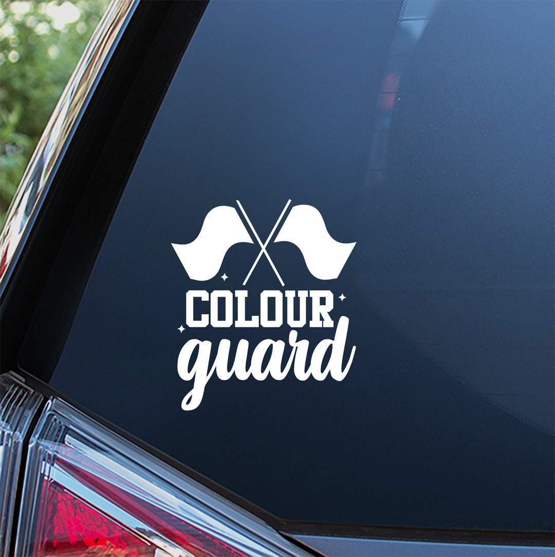 Color Guard Sticker for Car Window, Bumper, or Laptop. Free Shipping - Etsy