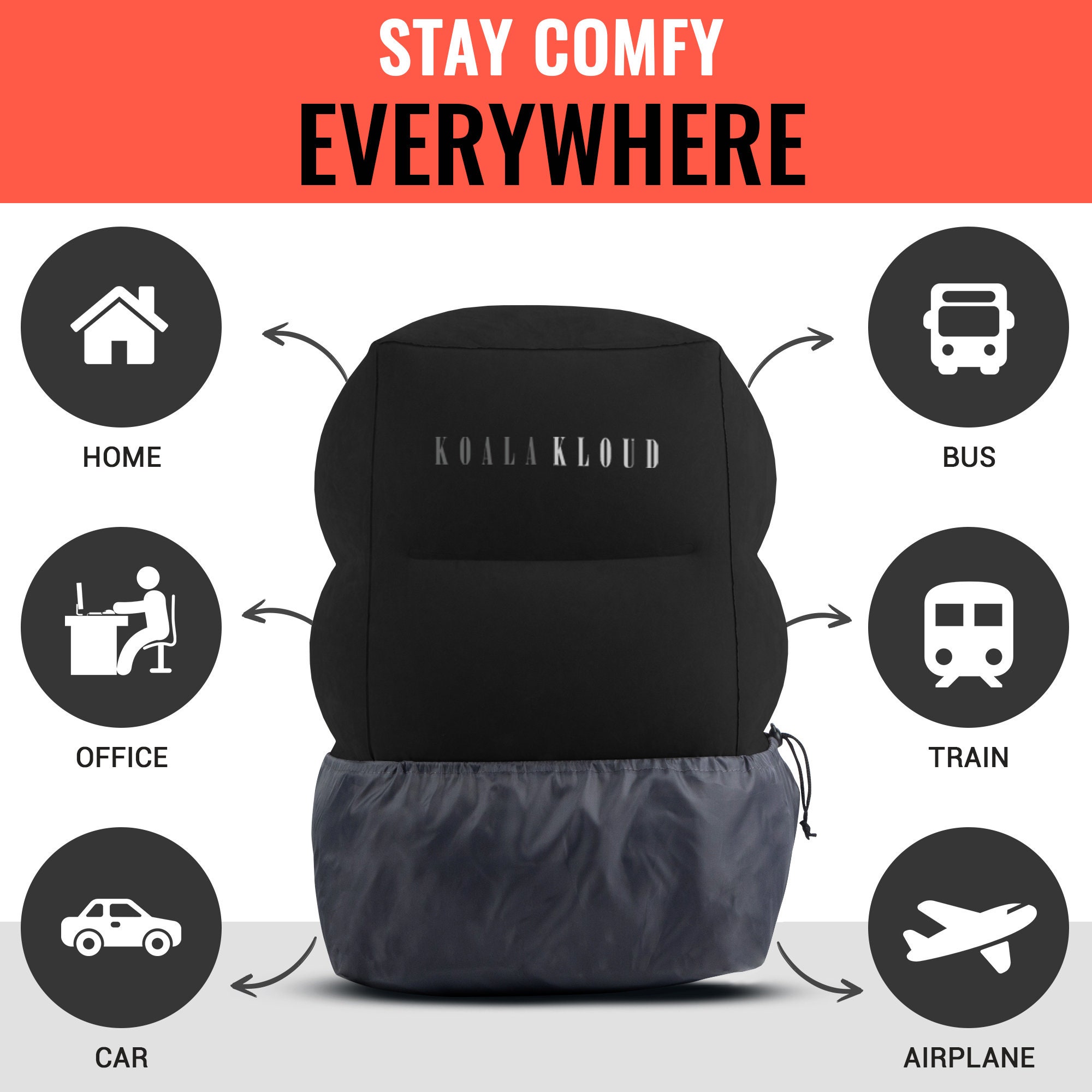 Koala Kloud Toddler Travel Footrest 3 Heights Foot Leg Rest - Etsy