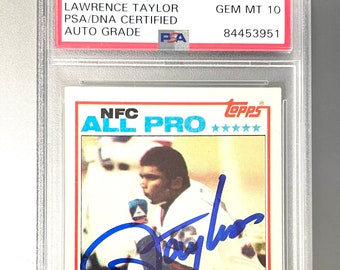 Lawrence Taylor Card - Etsy