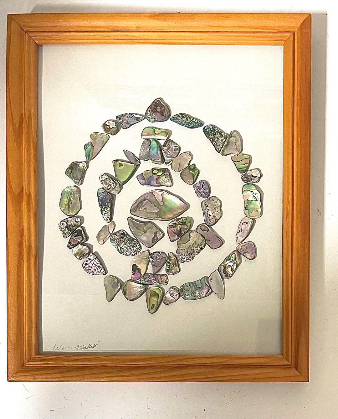 Framed Abalone Shell Wall Art: Mendocino Coast Decor (9" X 11") - Etsy