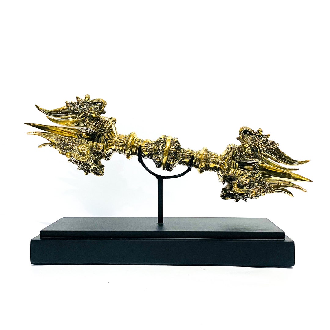 Large Vajra Dorje Thunderbolt, Vajra Brass Statue, Christmas Gift, Lord ...