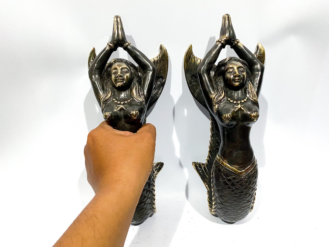 Vintage Mermaid Door Handle 11", Door Decor, Gift Idea, Valentine Gift ...