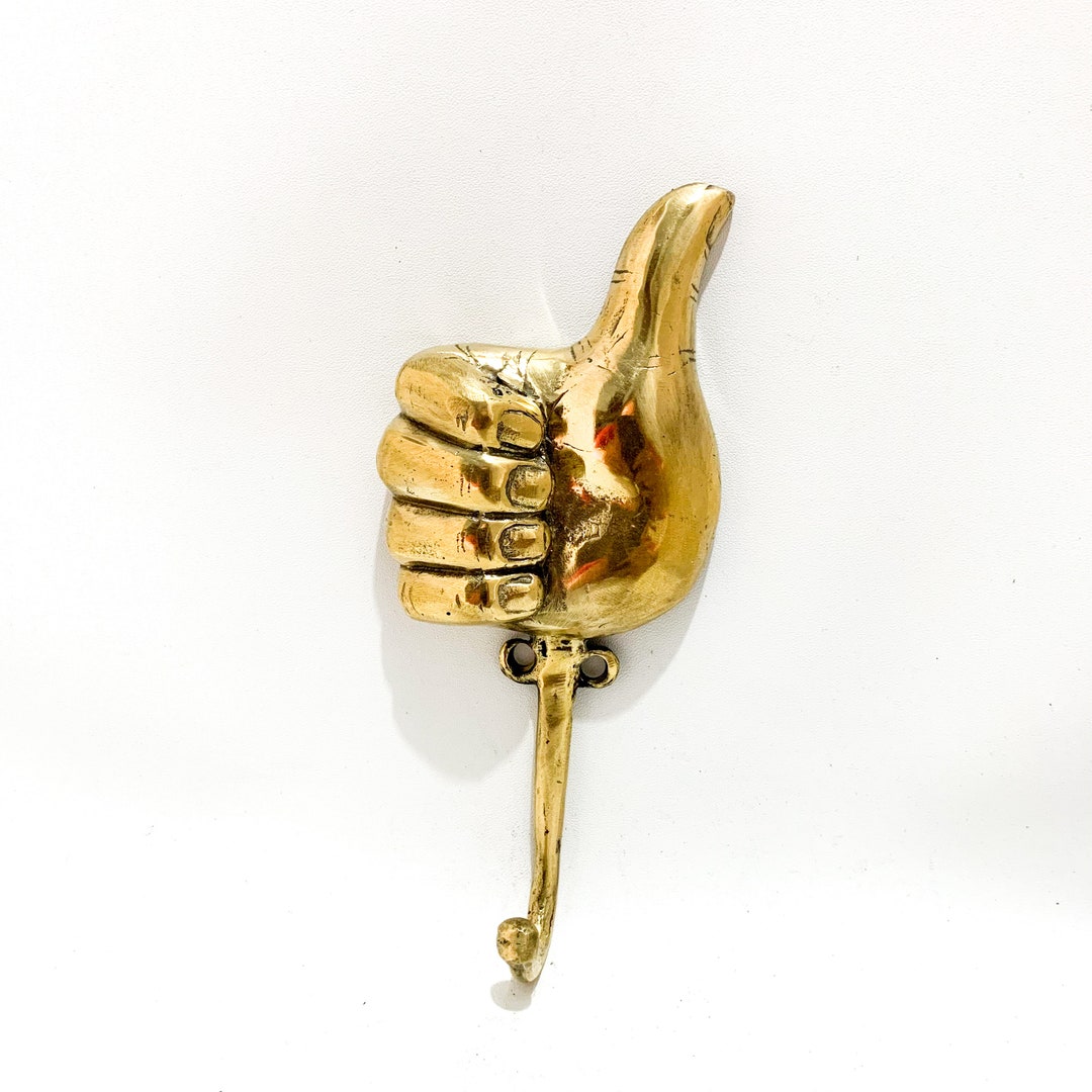 Unique Thumb up Brass Hook,christmas Gift,holiday Decor, Gifts for Him ...