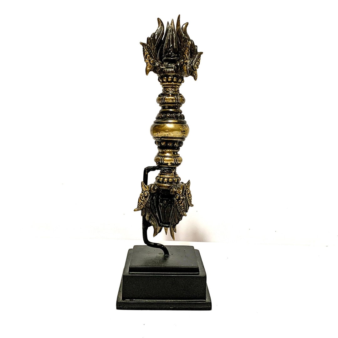 Bronze Vajra Dorje Thunderbolt Statue, Lord Indra Weapon, 6.3" - Etsy