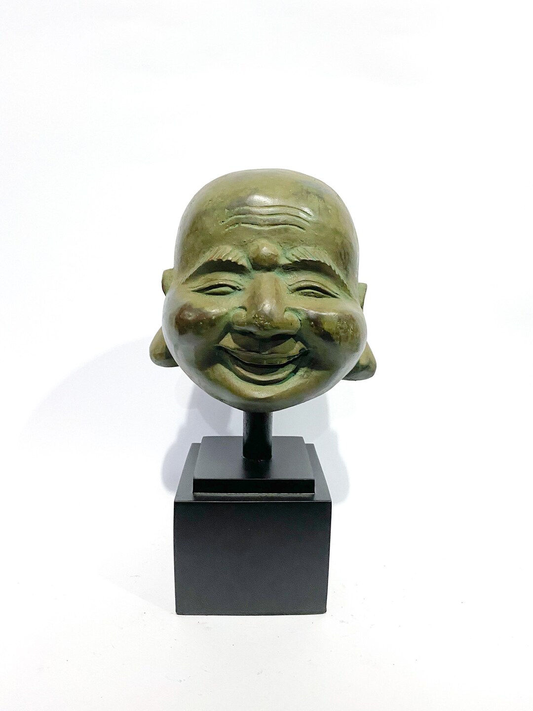 Laughing Buddha Head Statue 10, Christmas Gift, Laugh Buddha, Smiling ...