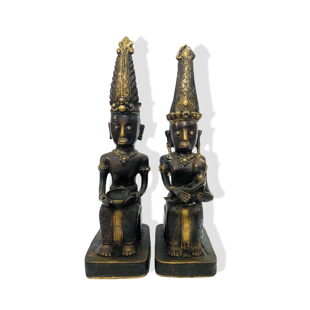 Antique Primitive Native Tribes 13.4 Inch, Christmas Gift, Pair ...