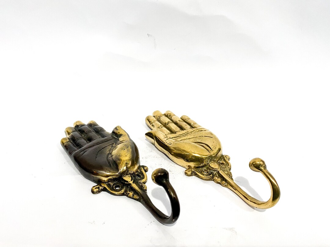 Unique Hand Brass Hook, Summer Gift, Holiday Decor, Gifts for Him ...