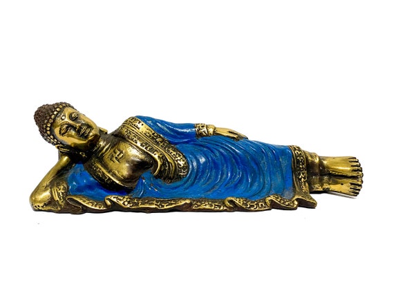 Reclining Buddha 8 Inch Bronze Statue Sleeping Buddha - Etsy