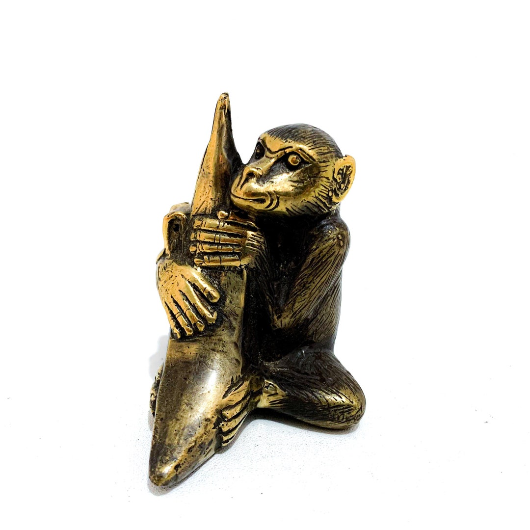 Meditating Monkey Statue, Christmas Gift, Gift for Her, Christmas Decor ...