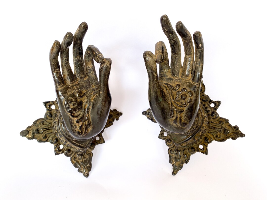 Large Unique Pair Hand 7", Summer Gift, Holiday Decor, Wall Hook, Akash ...