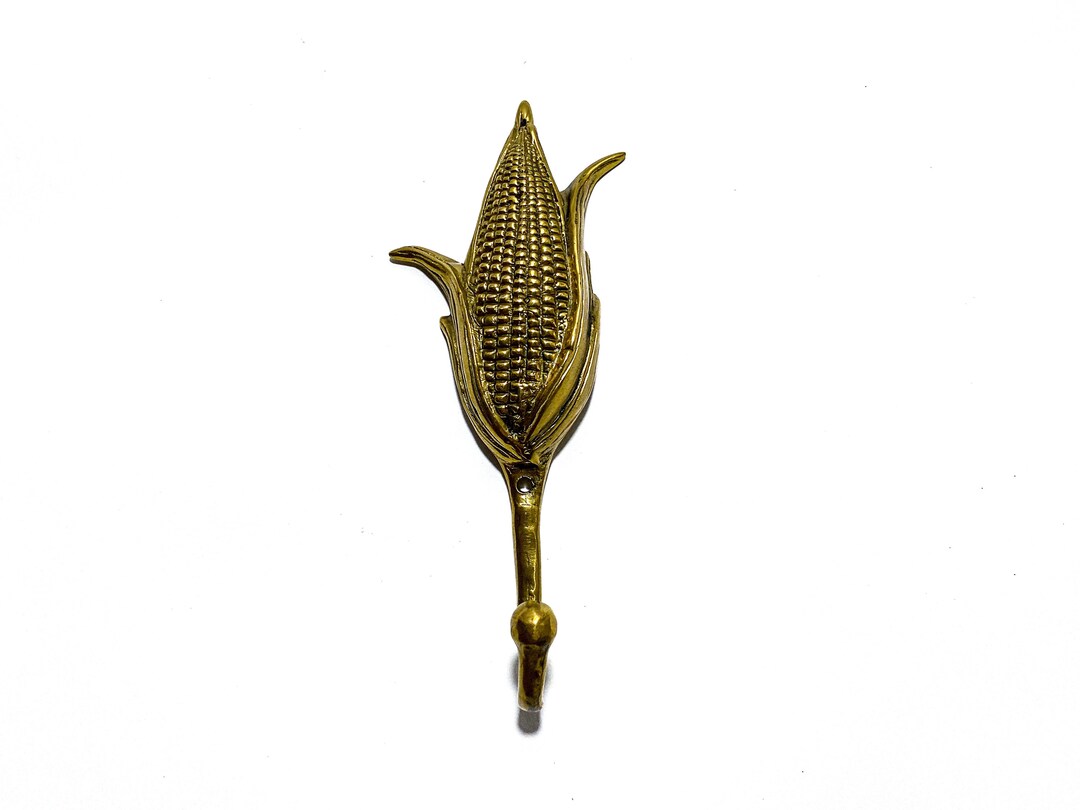 Unique Corn Brass Hook, Valentine Gift, Holiday Decoration, Wall Hook ...