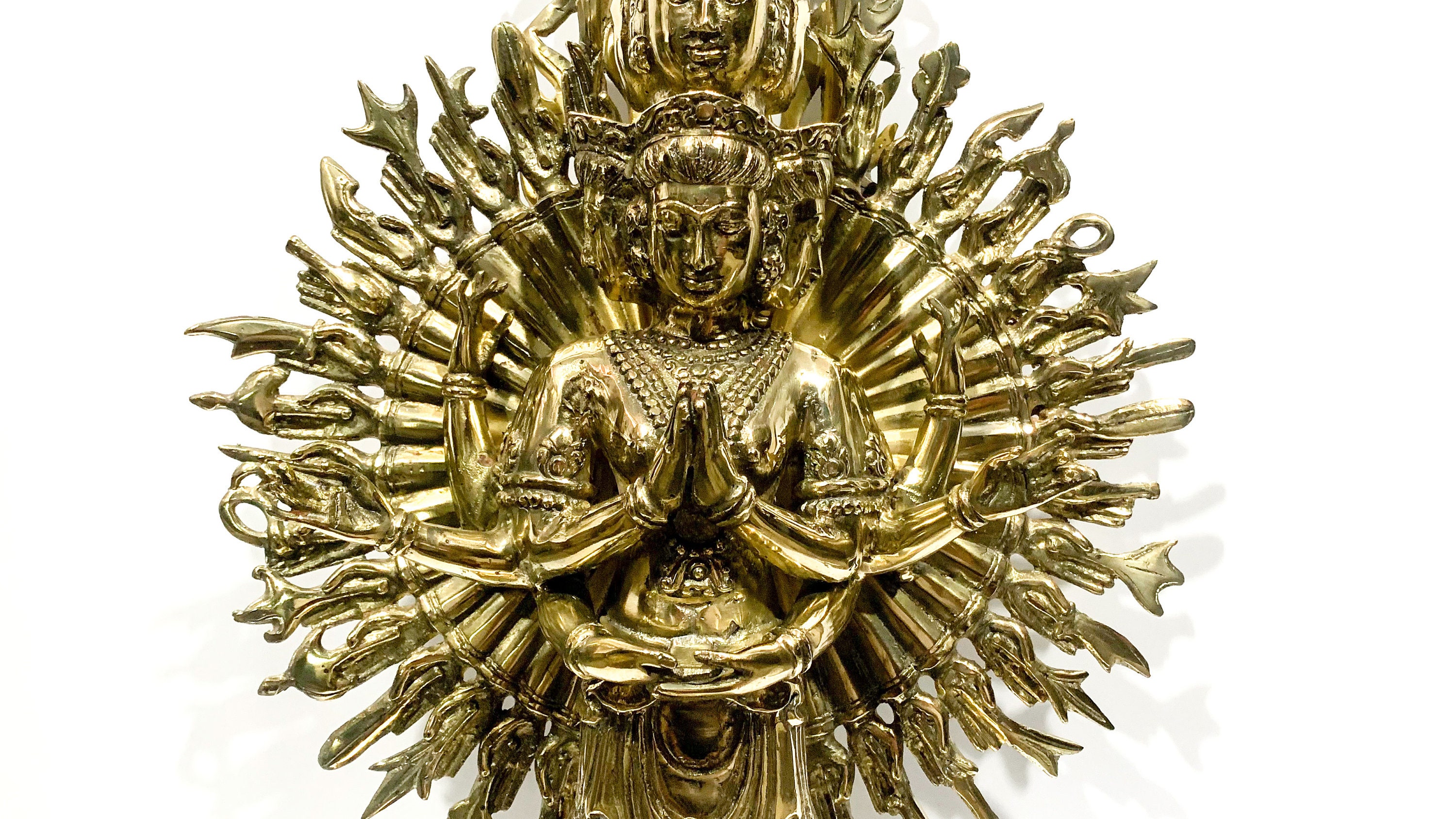 Large Avalokiteshvara Bronze Statue, Thousand Arm Buddha, Home Decor - Etsy
