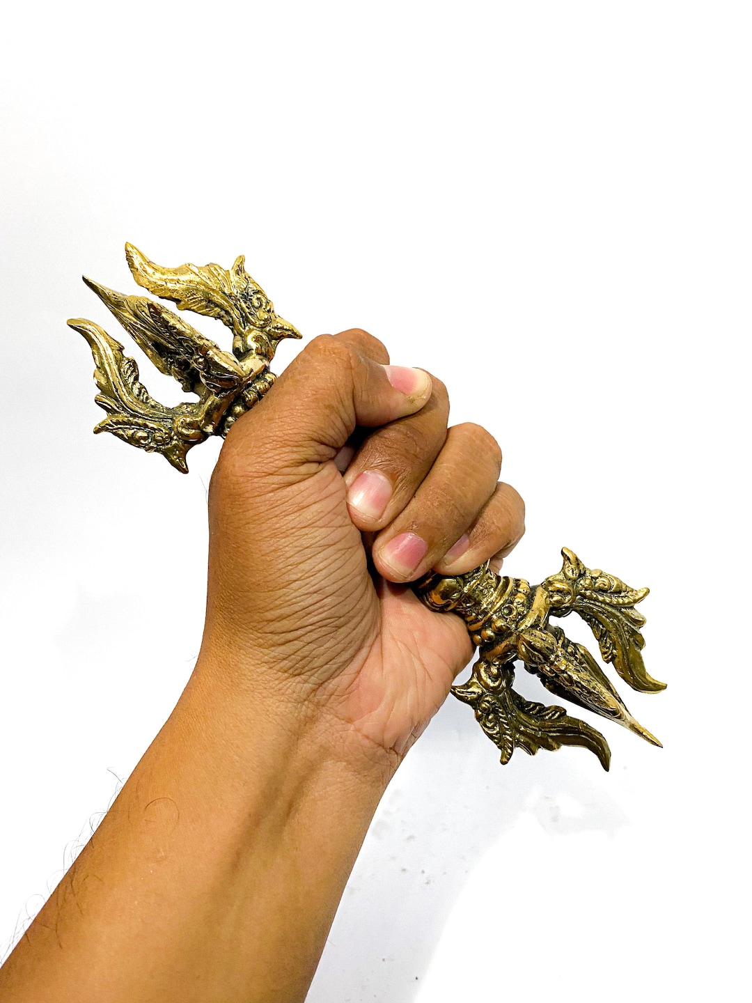 Vajra Dorje Thunderbolt Bronze Brass Statue, Summer Gift, Vajra Bronze ...