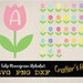 Tulip Svg Alphabet Cut File Cricut, Floral Monogram Svg Png Dxf Clipart ...