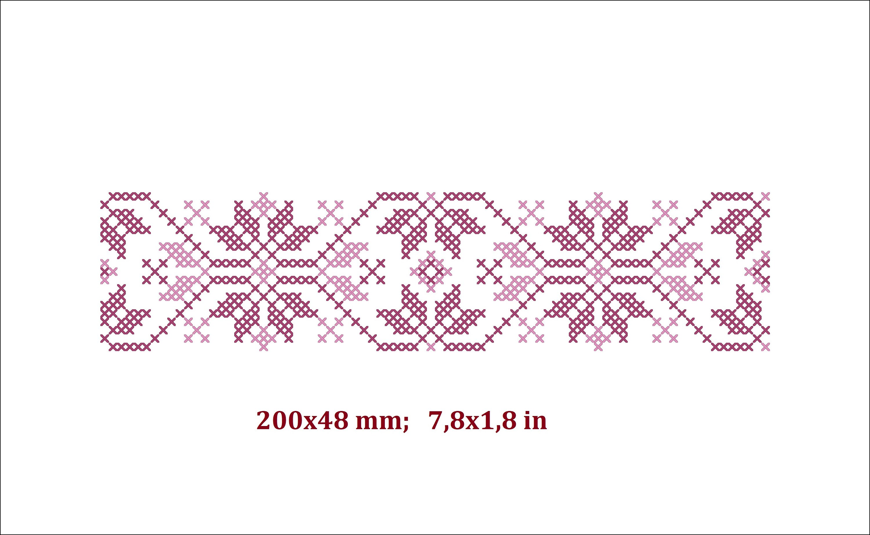 Traditional Ethnic Folk Border Set Cross Stitch Machine - Etsy