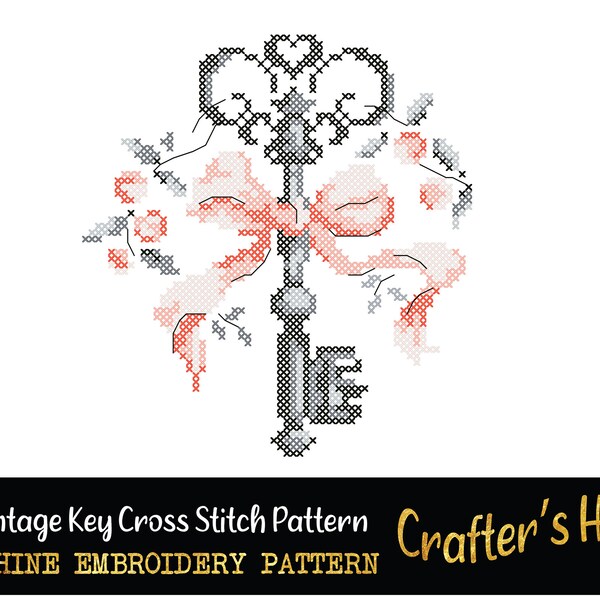 Keys Cross Stitch - Etsy