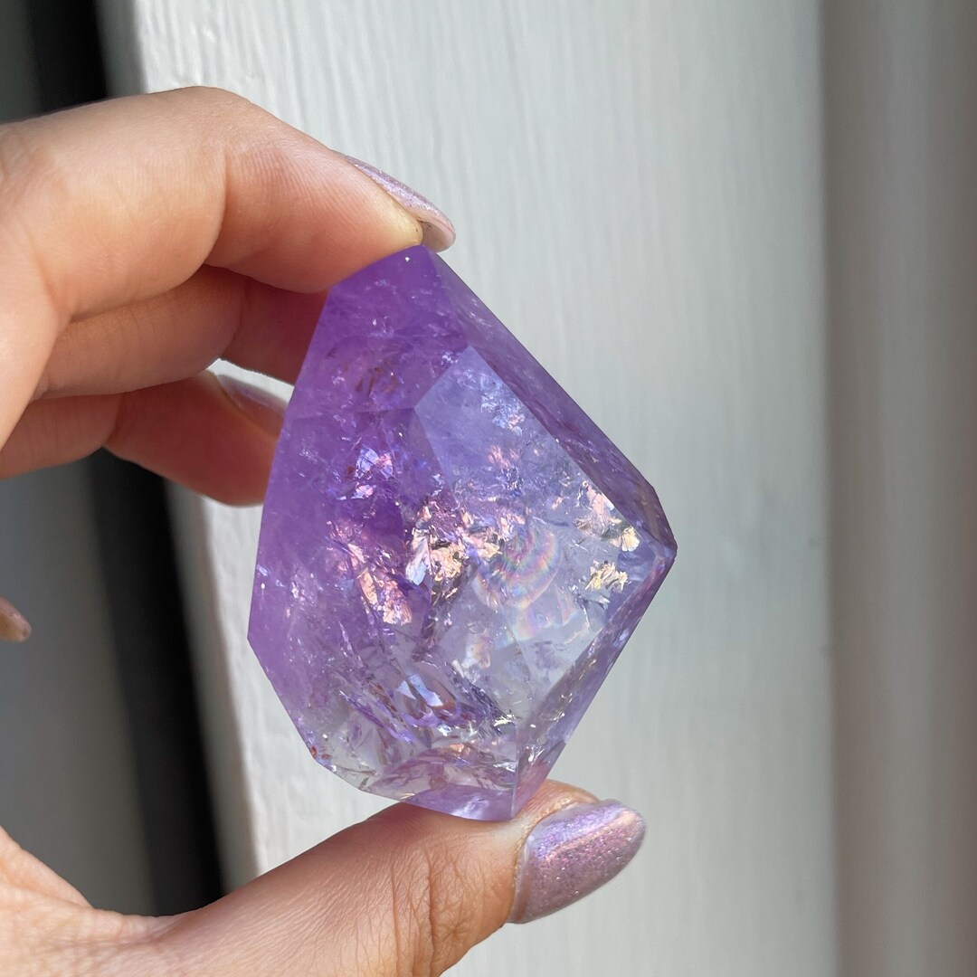 Gemmy Amethyst Quartz Natural Crystal Free Form Purple Amethyst ...