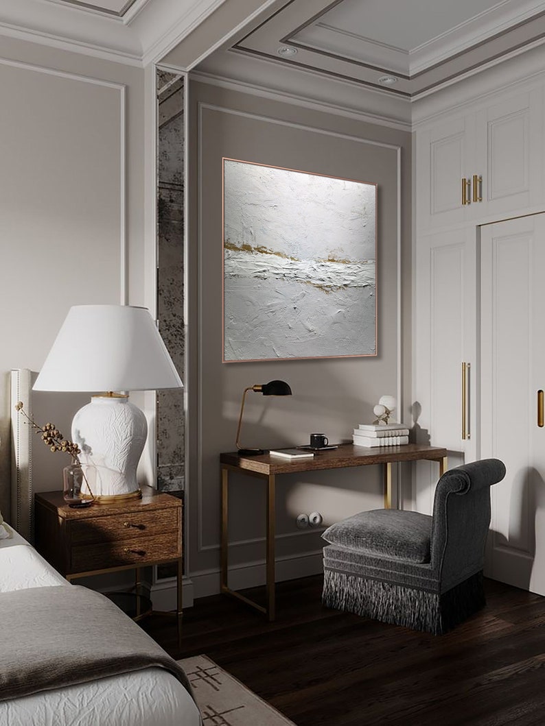 Large Abstract White Painting White Paintings White 3D - Etsy