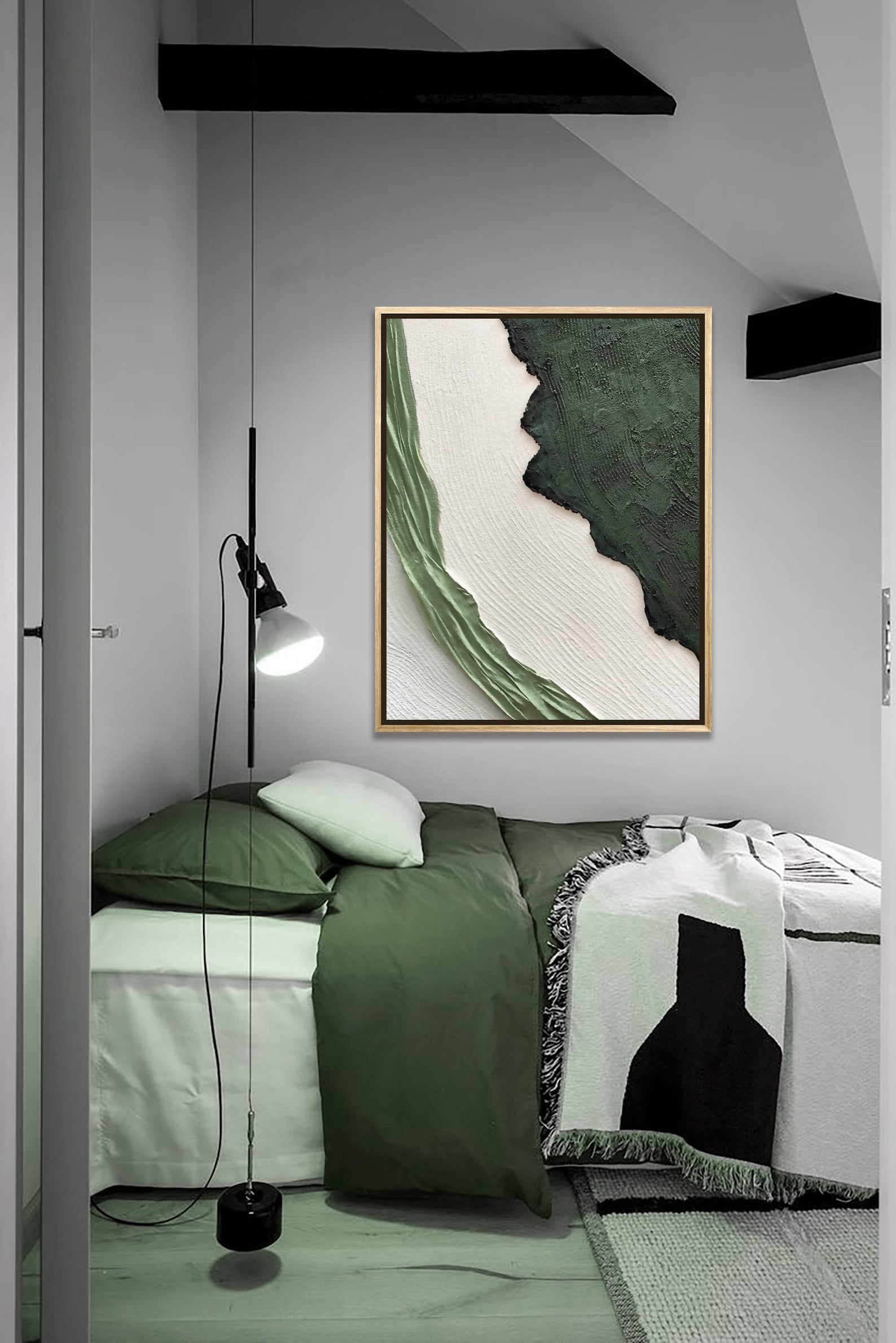 Oversized Abstract Painting Verdant Nature Texture Painting - Etsy