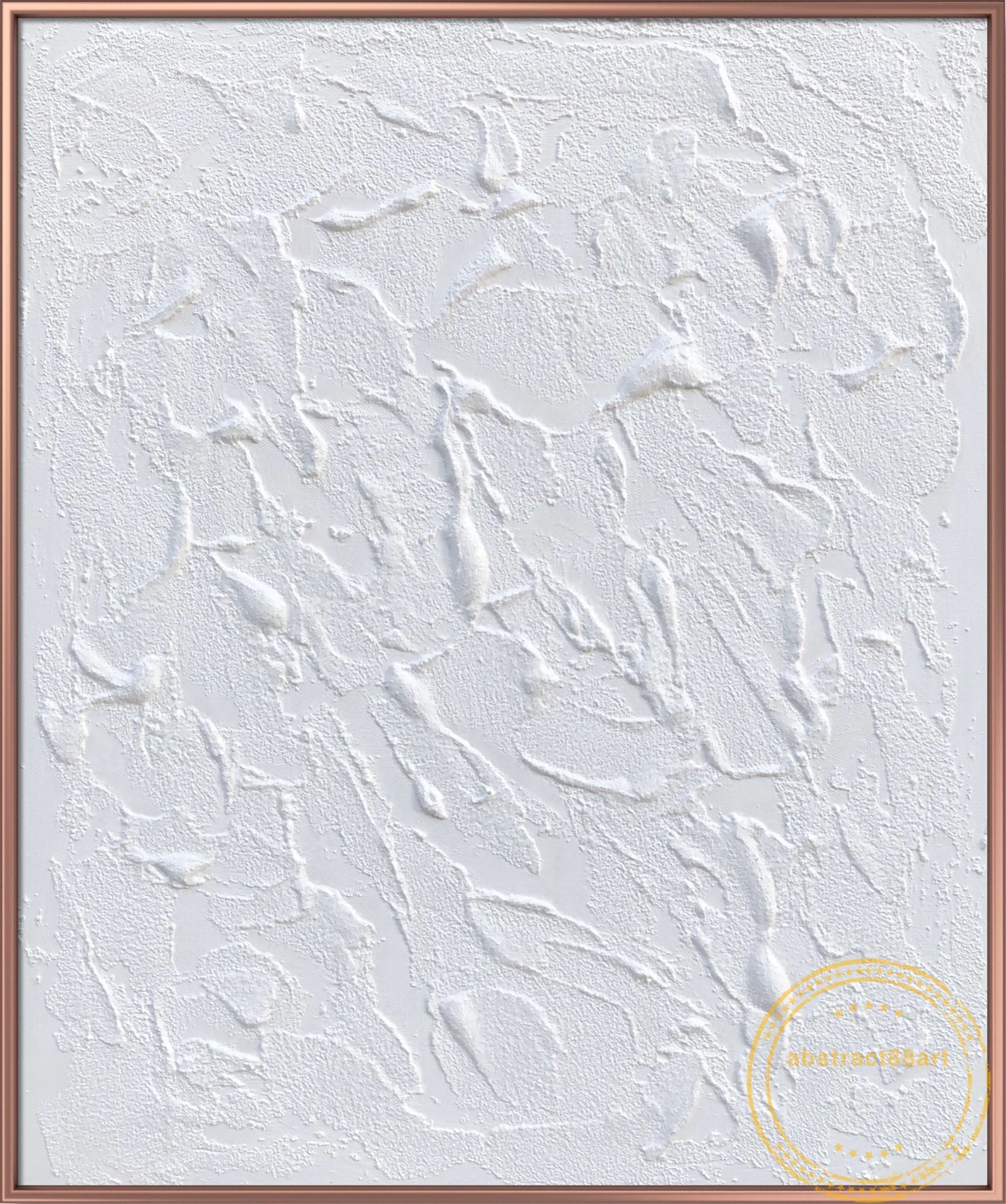 Large Abstract White Painting,white 3D Textured Paintings, White ...