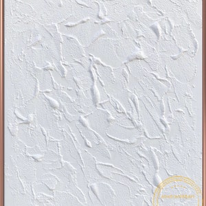 Large Abstract White Painting,white 3D Textured Paintings, White ...