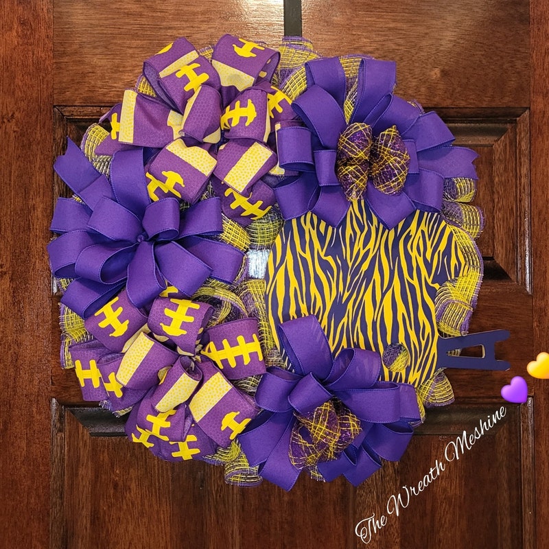 Lsu Wreath - Etsy