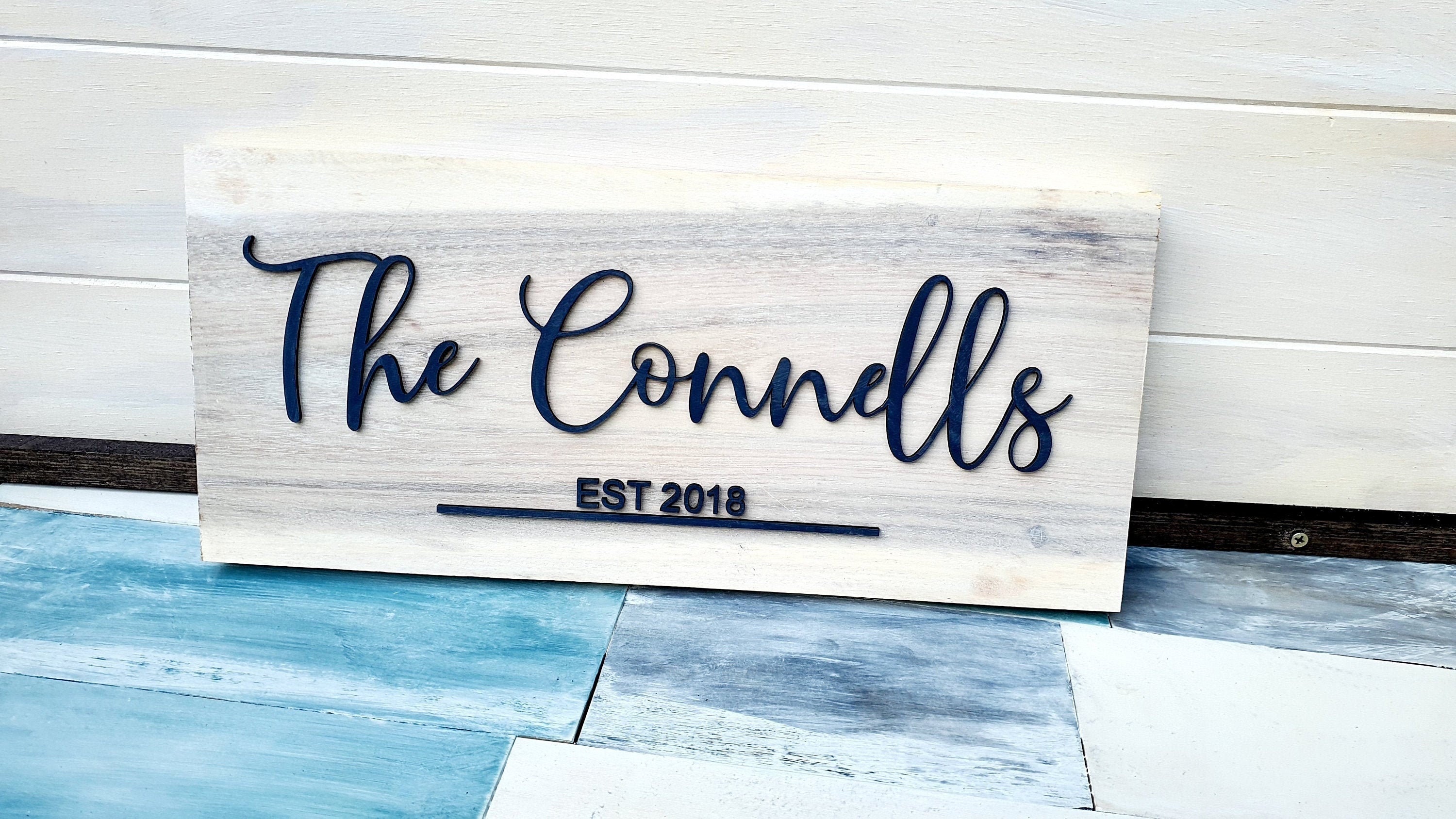 Handmade Custom Outdoor House Signs Newlywed Housewarming - Etsy UK