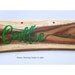 Personalised Live Edge Name Engraved Board / Resin Board Name / Epoxy ...