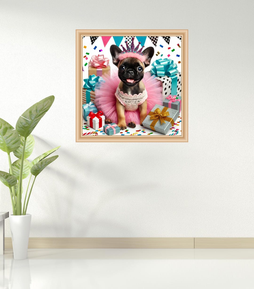 Frenchie Wall Art Print Instant Download French Bulldog Digital Art Pet ...