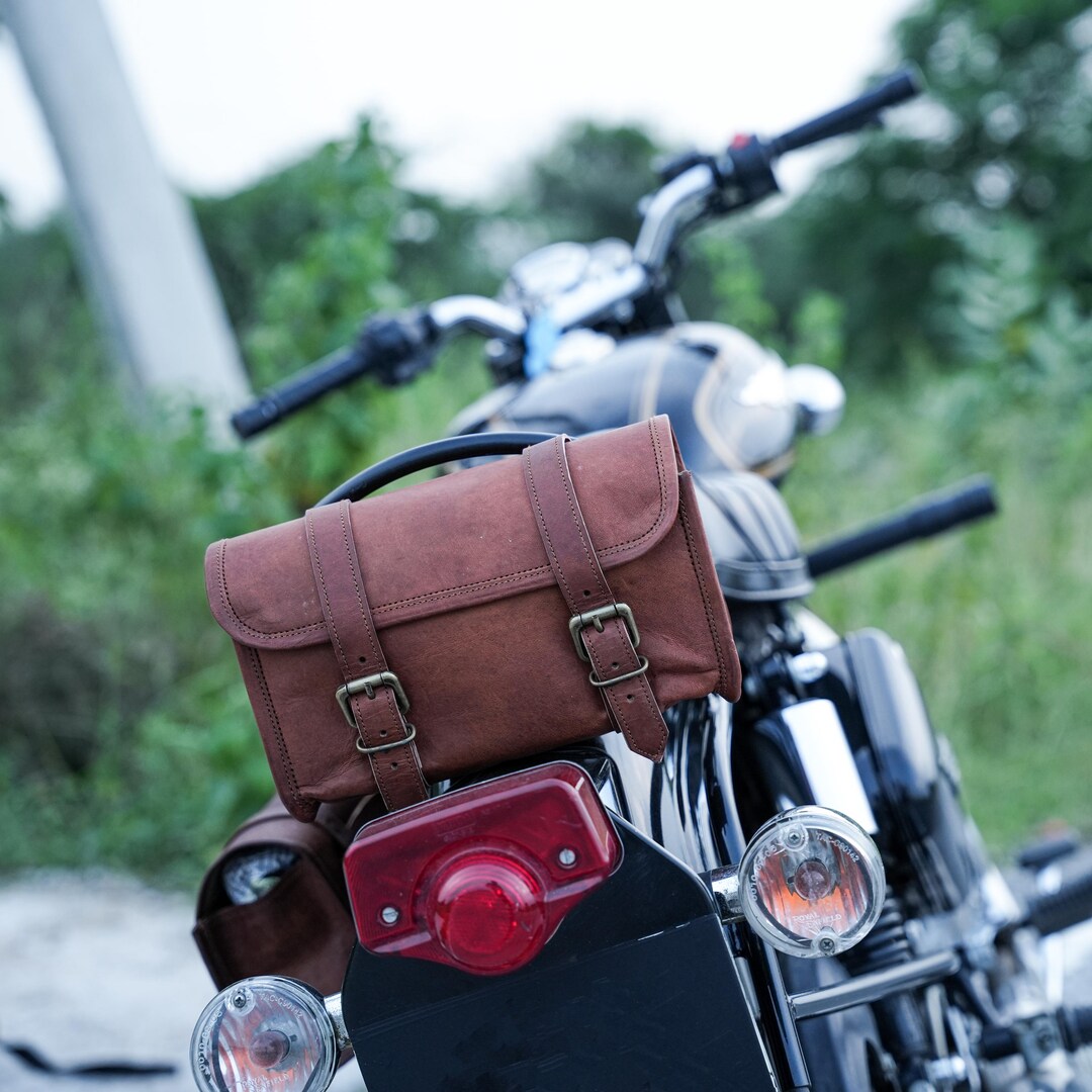 Handmade Leather Motorcycle Saddle Bags – Vintage Bike Panniers - Etsy