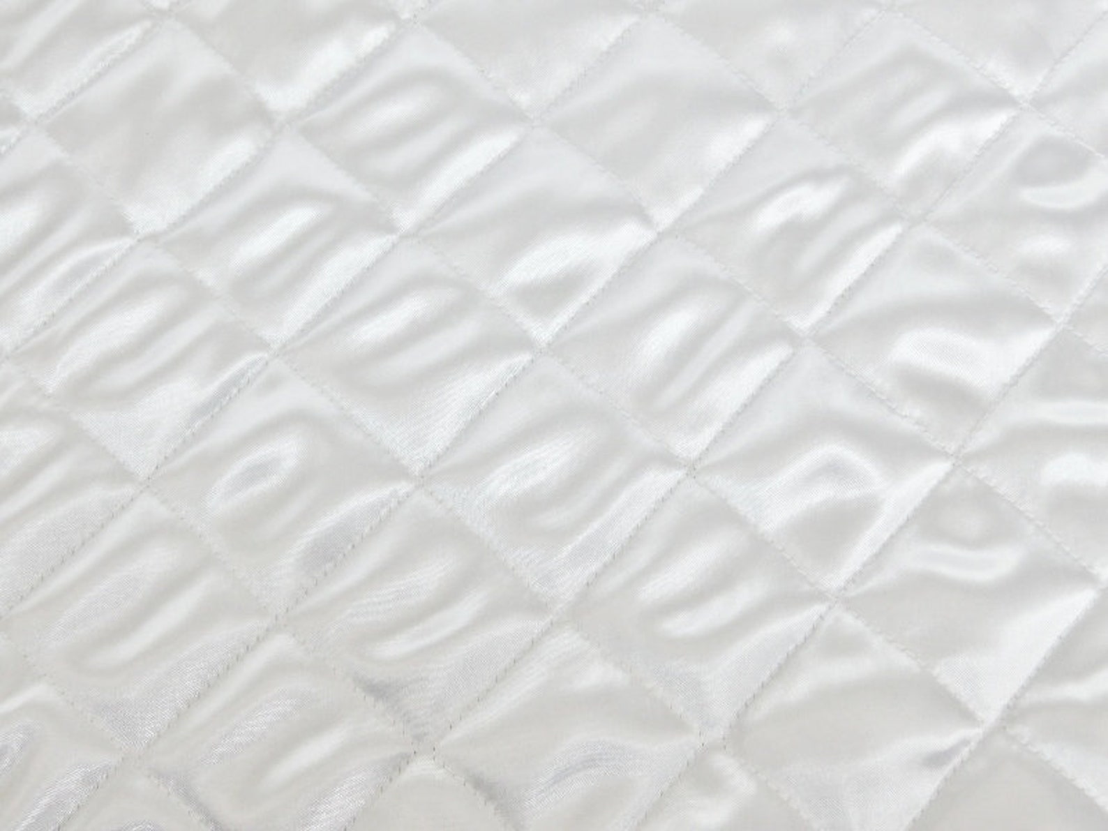 Padded Quilted Satin Lining Fabric, 150cm 59 Wide, Sold by the Meter ...