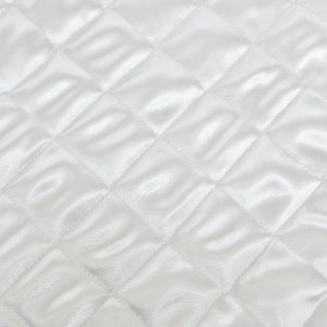 Padded Quilted Satin Lining Fabric, 150cm (59") Wide, Sold by the Meter ...