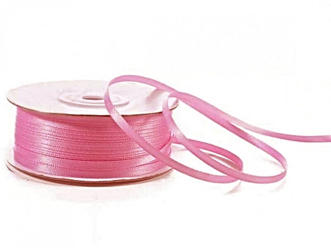 Satin Ribbon Tape Double Face in 100 Meter (110 Yards) Rolls, 3mm Wide ...